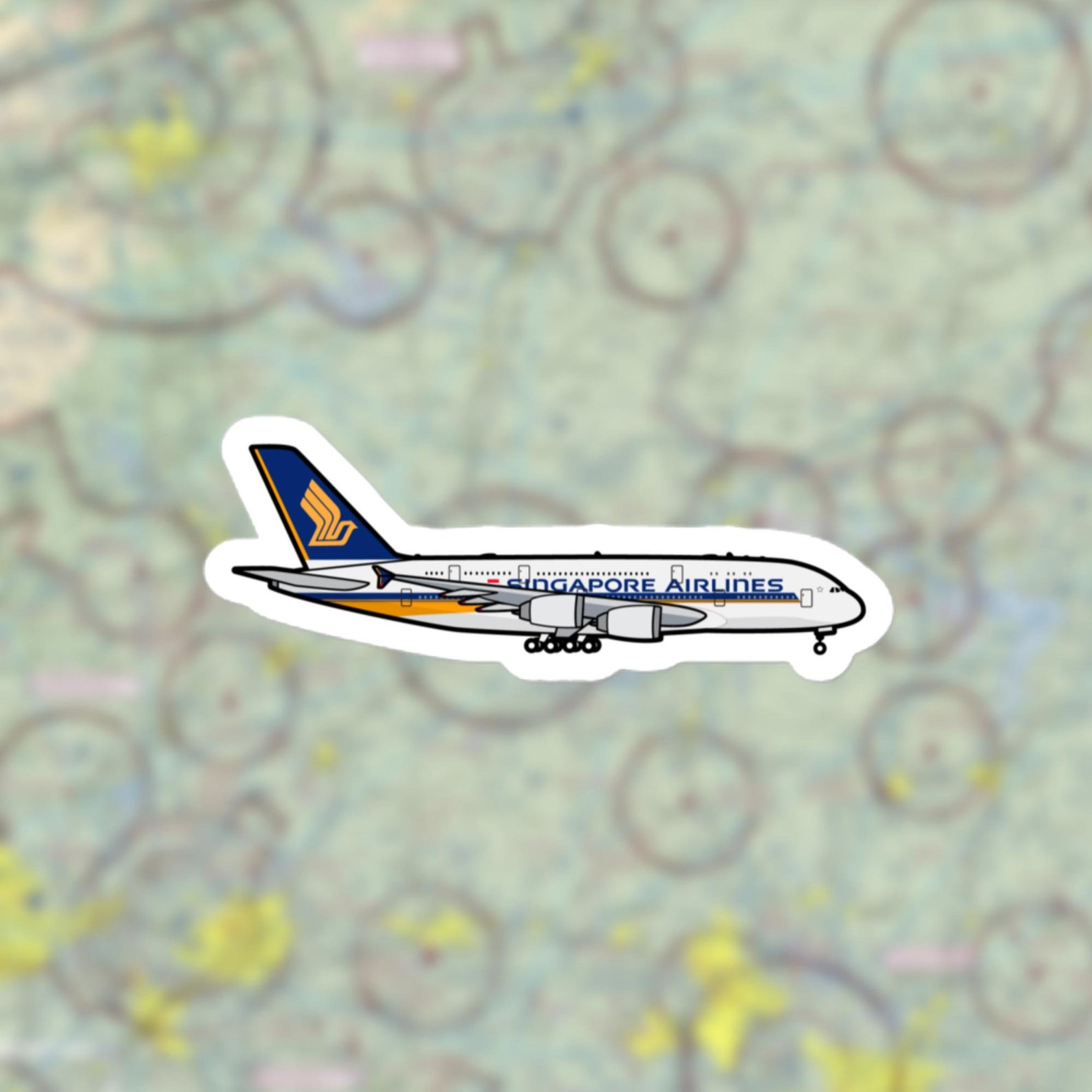 Singapore Airlines Airbus A380 Sticker Decal - Etsy
