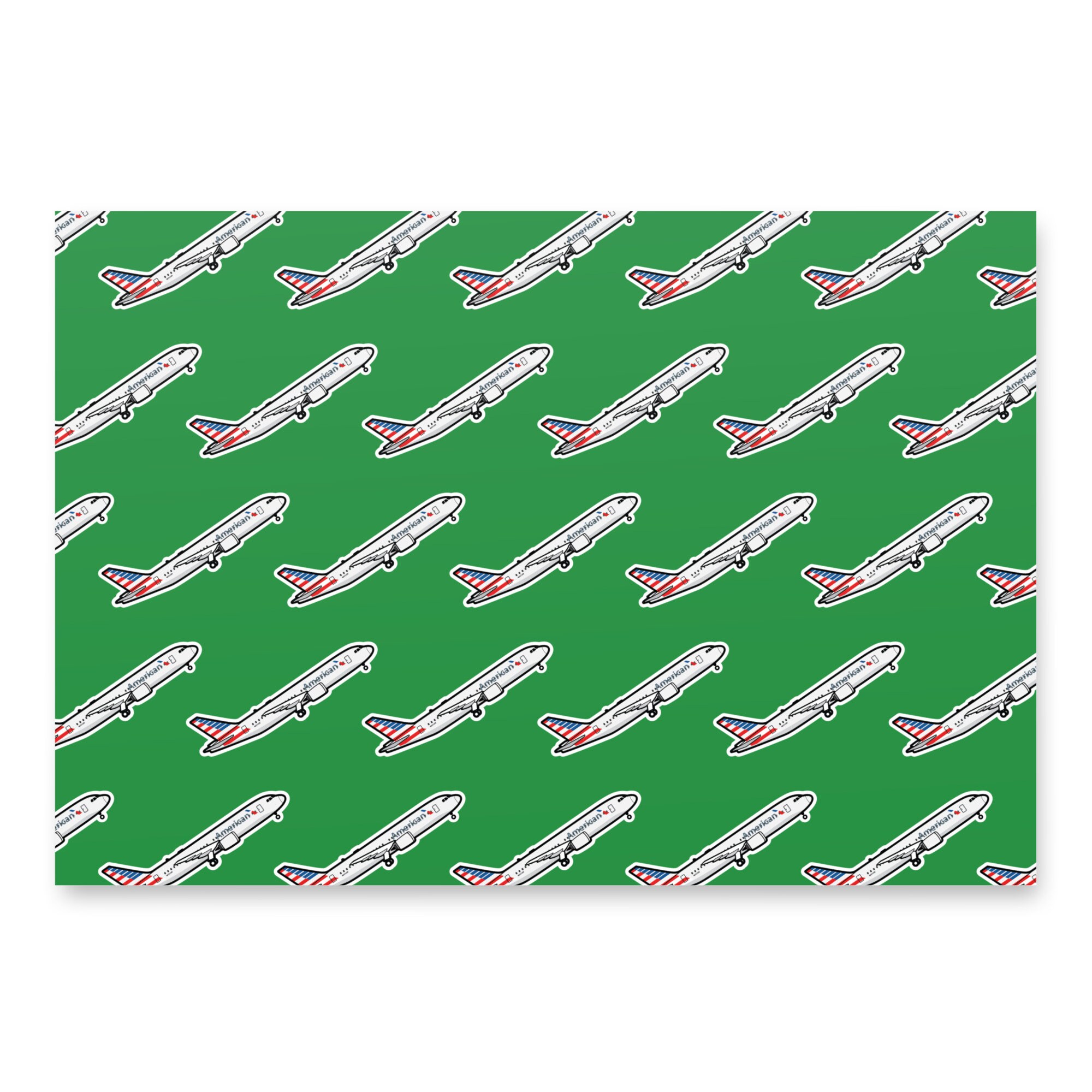 American Airlines Boeing 737, Airbus A320, Boeing 787 Wrapping Paper ...