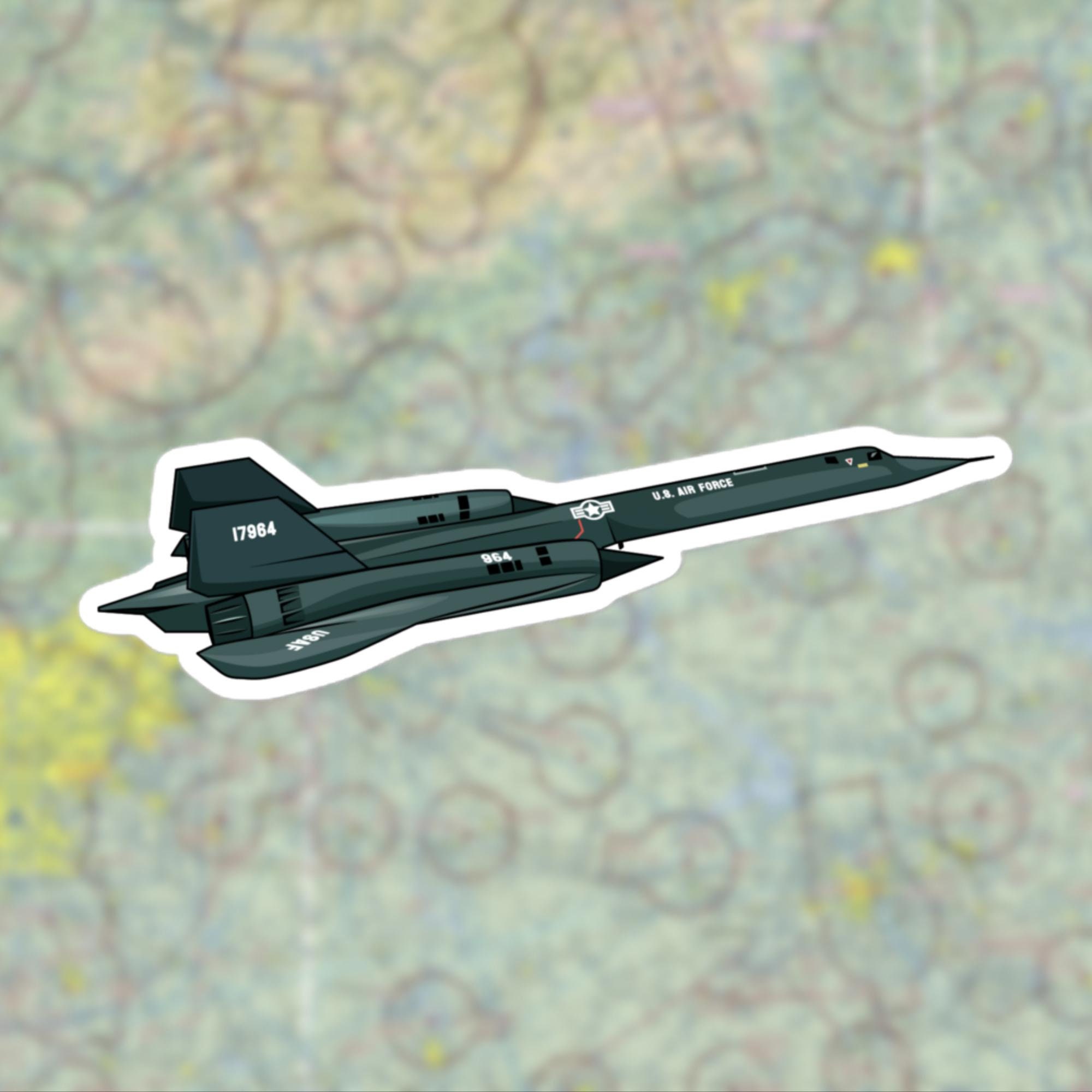 SR-71 Blackbird Decal - Iconic Spy Plane Vinyl Sticker for Aviation ...