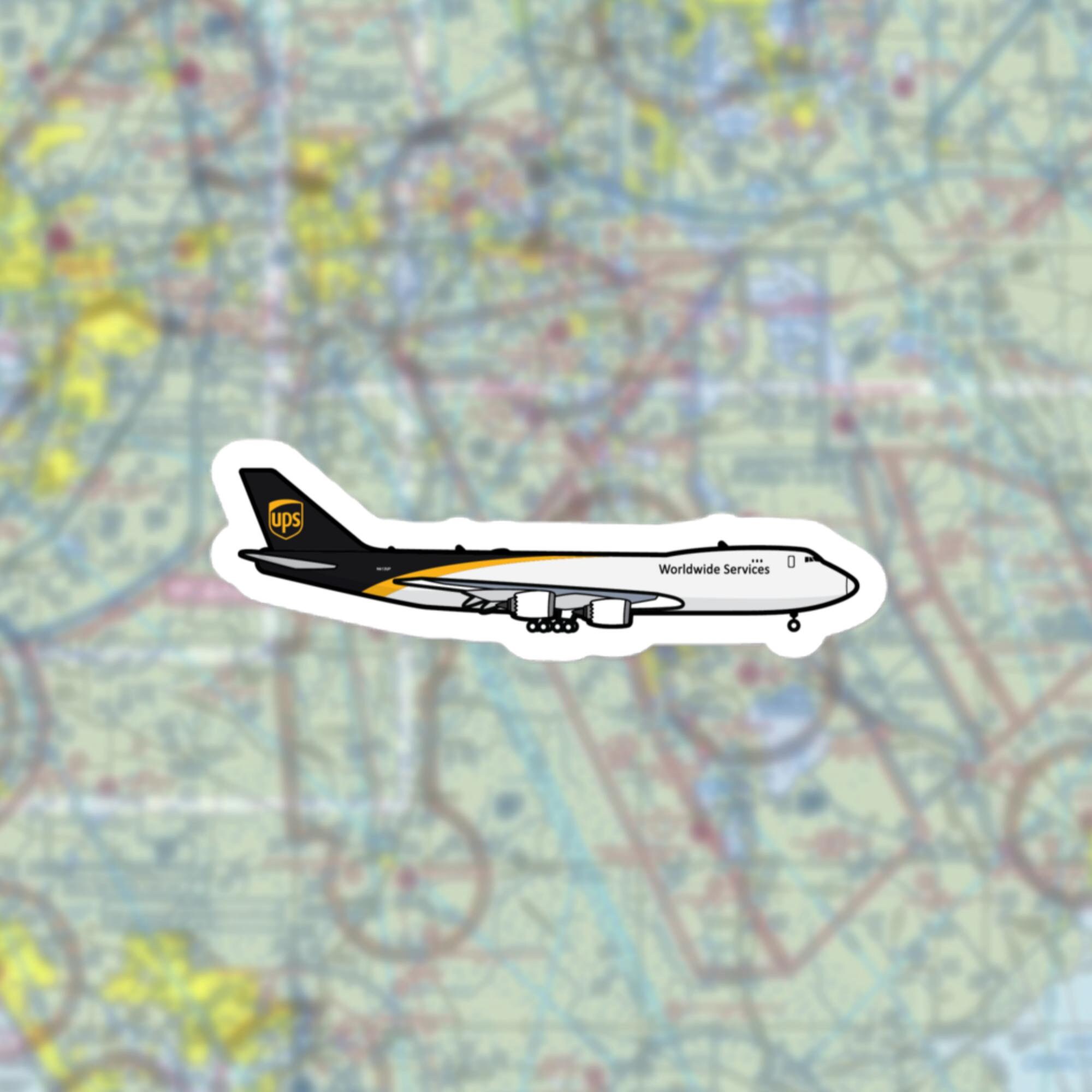 UPS Boeing 747 Sticker Decal 747 Laptop Tumbler Sticker - Etsy