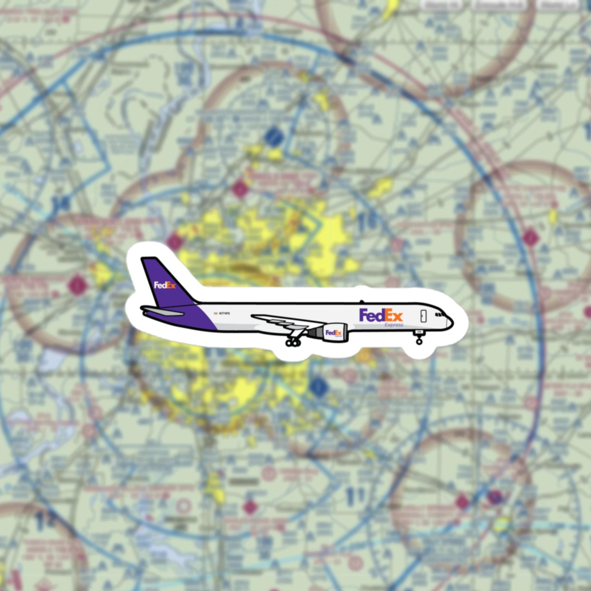 Fedex Boeing 757 Cargo Plane Sticker - Etsy