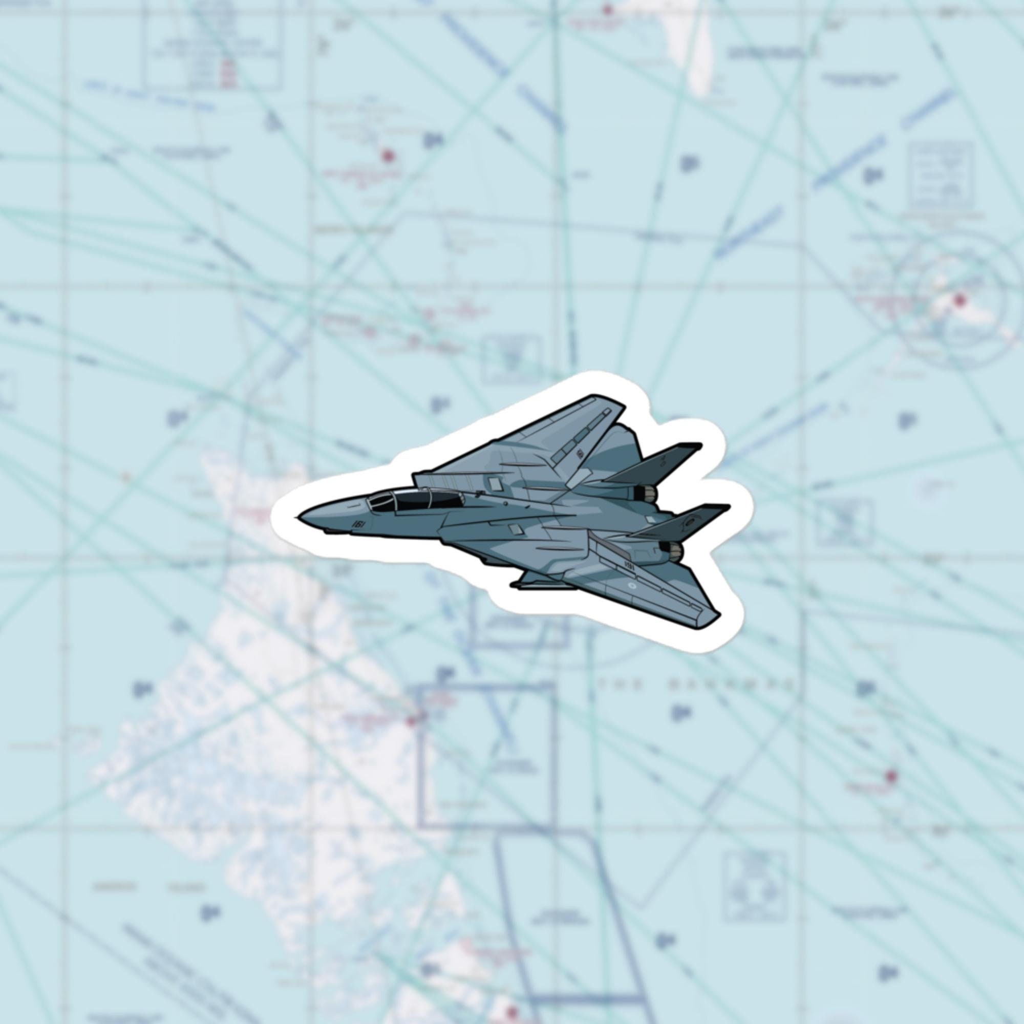 Classic F14 Tomcat Decal - High-quality Vinyl Fighter Jet Sticker for ...