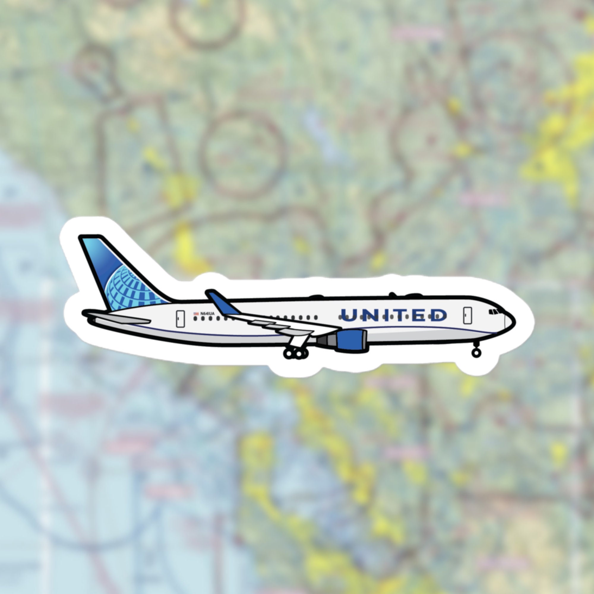 United Airlines Boeing 767 Sticker Decal - Etsy