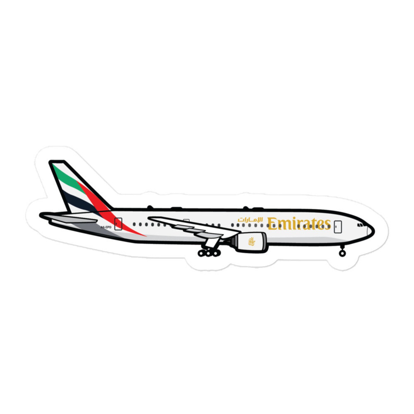 Emirates Boeing 777 Sticker Decal - Etsy