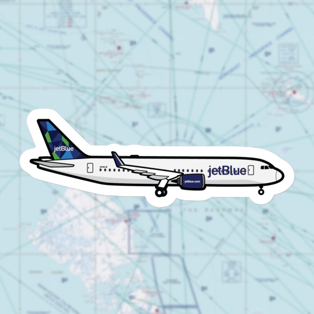 Jetblue A320 Sticker Decal - Etsy