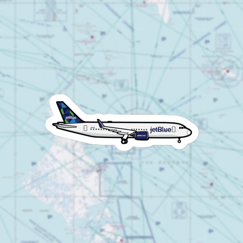Jetblue A320 Sticker Decal - Etsy