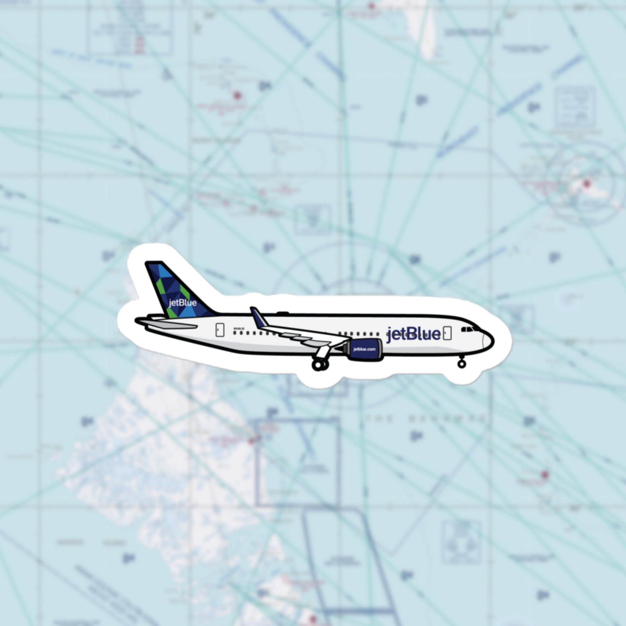 Jetblue A320 Sticker Decal - Etsy
