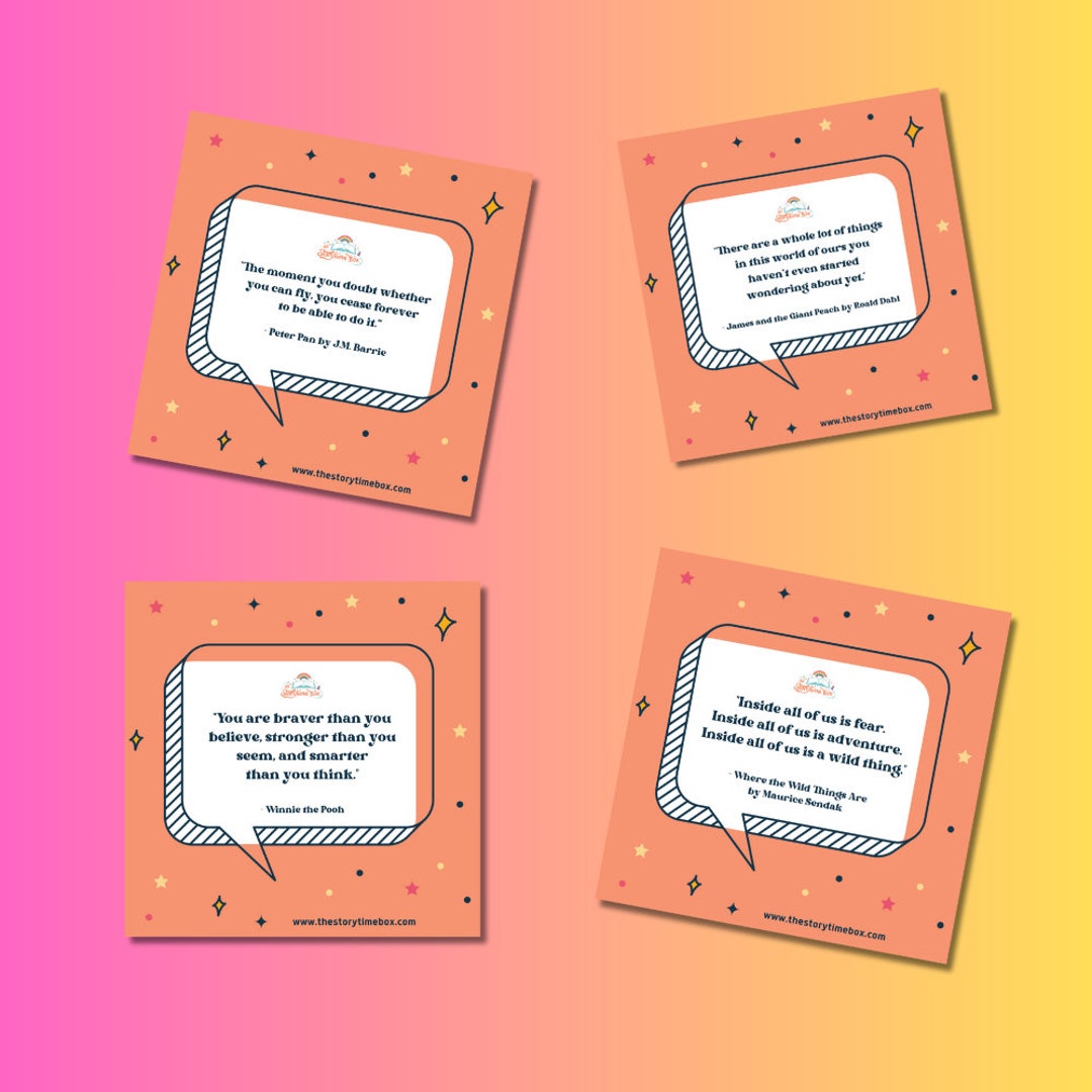 100 Motivational Children's Book Quote Stickers - Affirmations for Kids ...