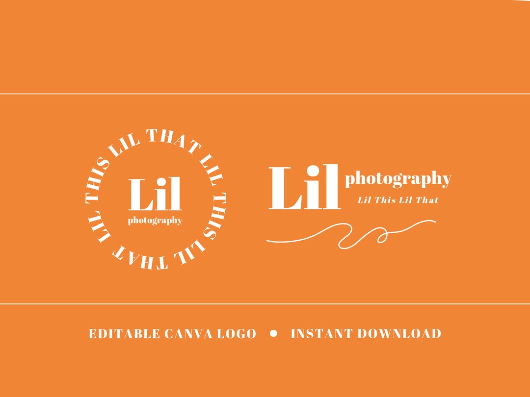 Editable Photography Logos - Etsy