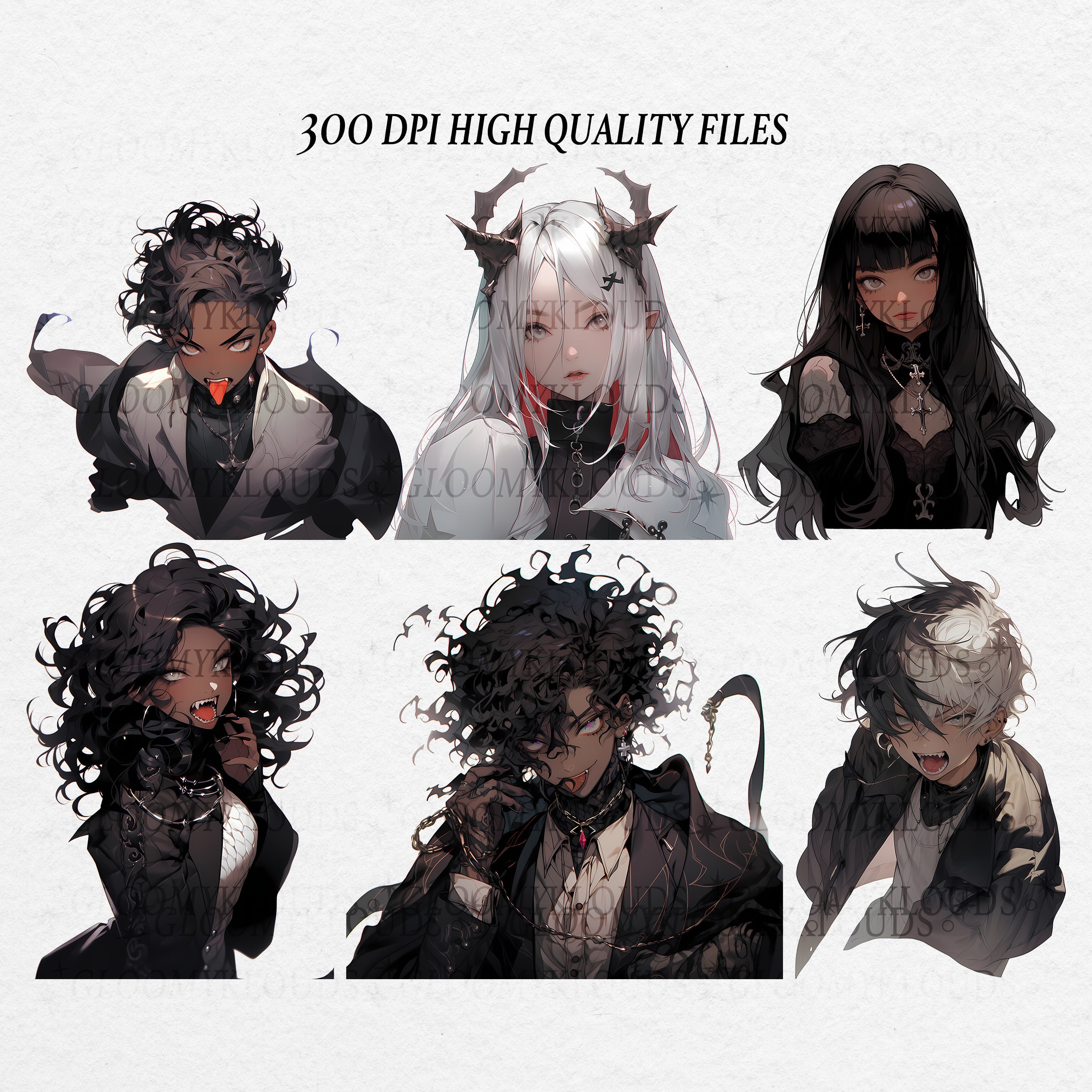 Vampire Anime Portraits, Clipart Png, Halloween Clipart, Fantasy ...