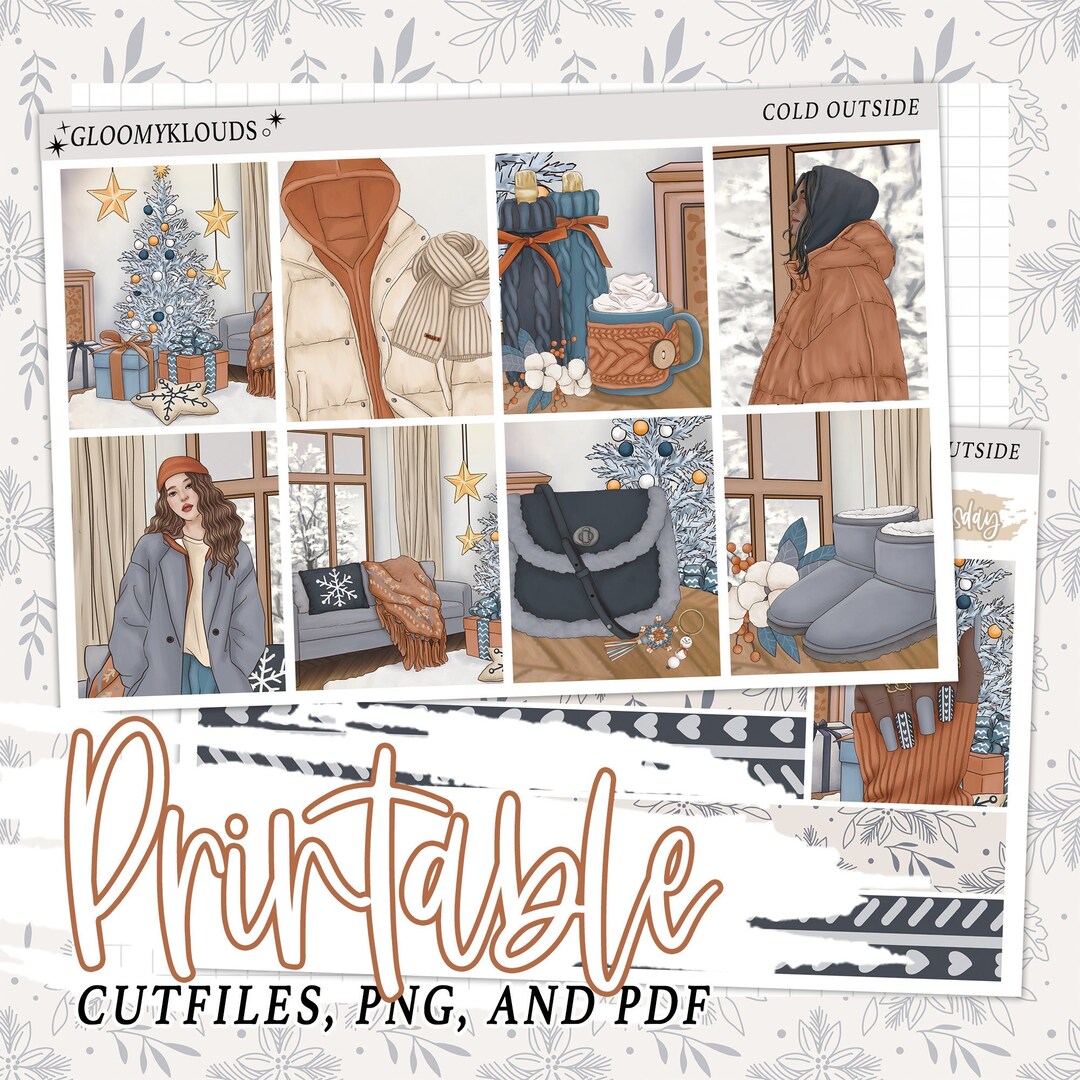 Cold Outside Printable Planner Kit, Weekly Kit, Printable Planner ...