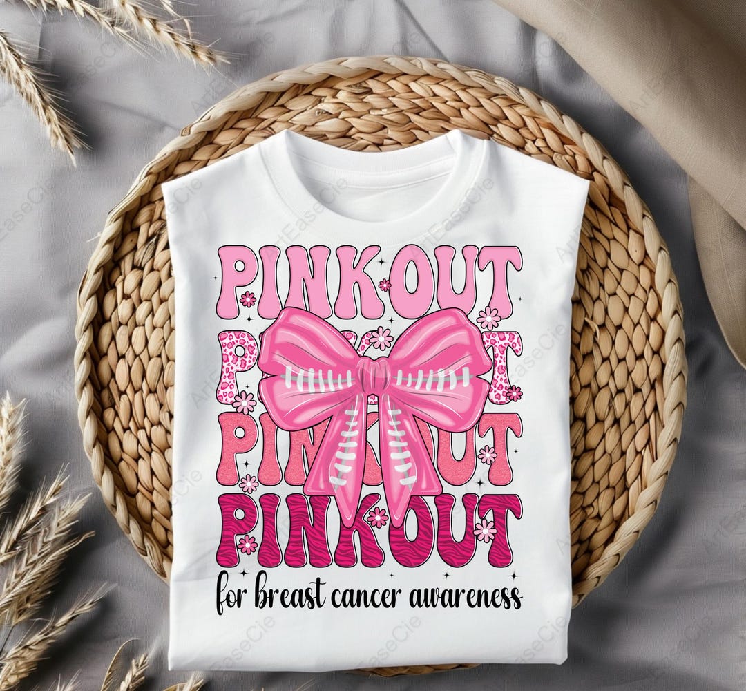 Pink Ribbon Football PNG, Tackle Breast Cancer, Game Day Awareness ...