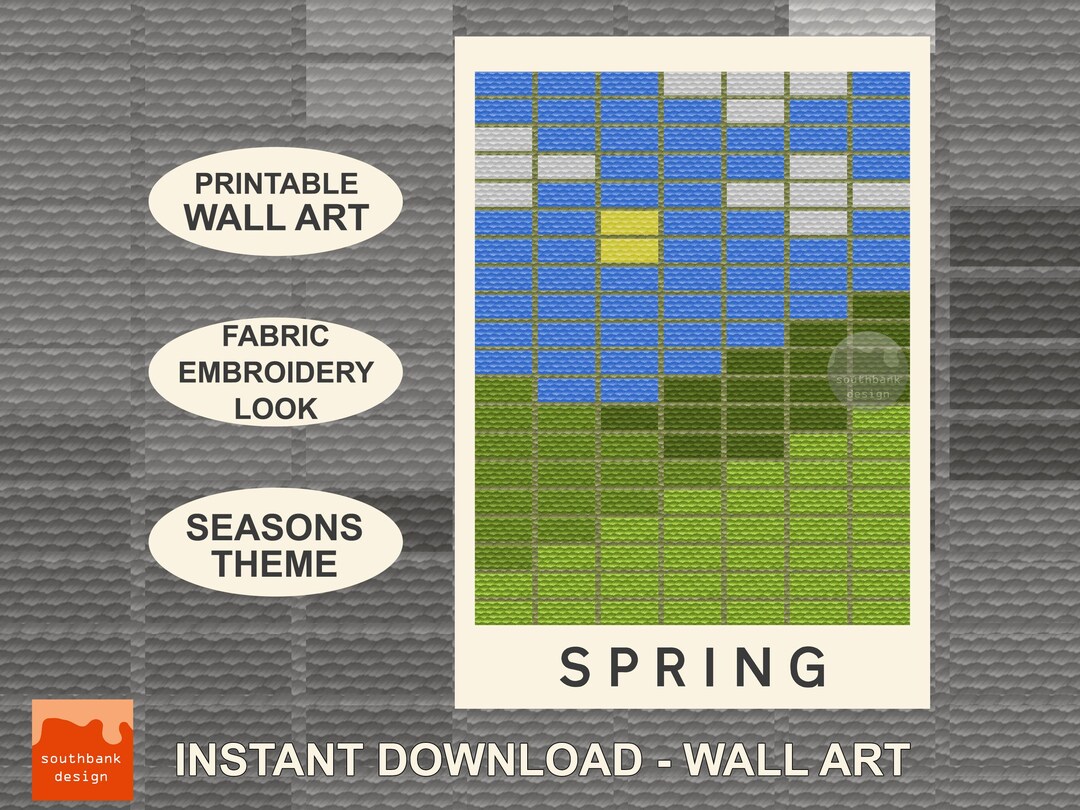 Instantly Printable Season Themed Wall Art, Multiple Print Sizes up to ...