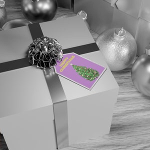 Printable Pop-art Style Christmas Gift Tags. Modern Look Festive Season ...