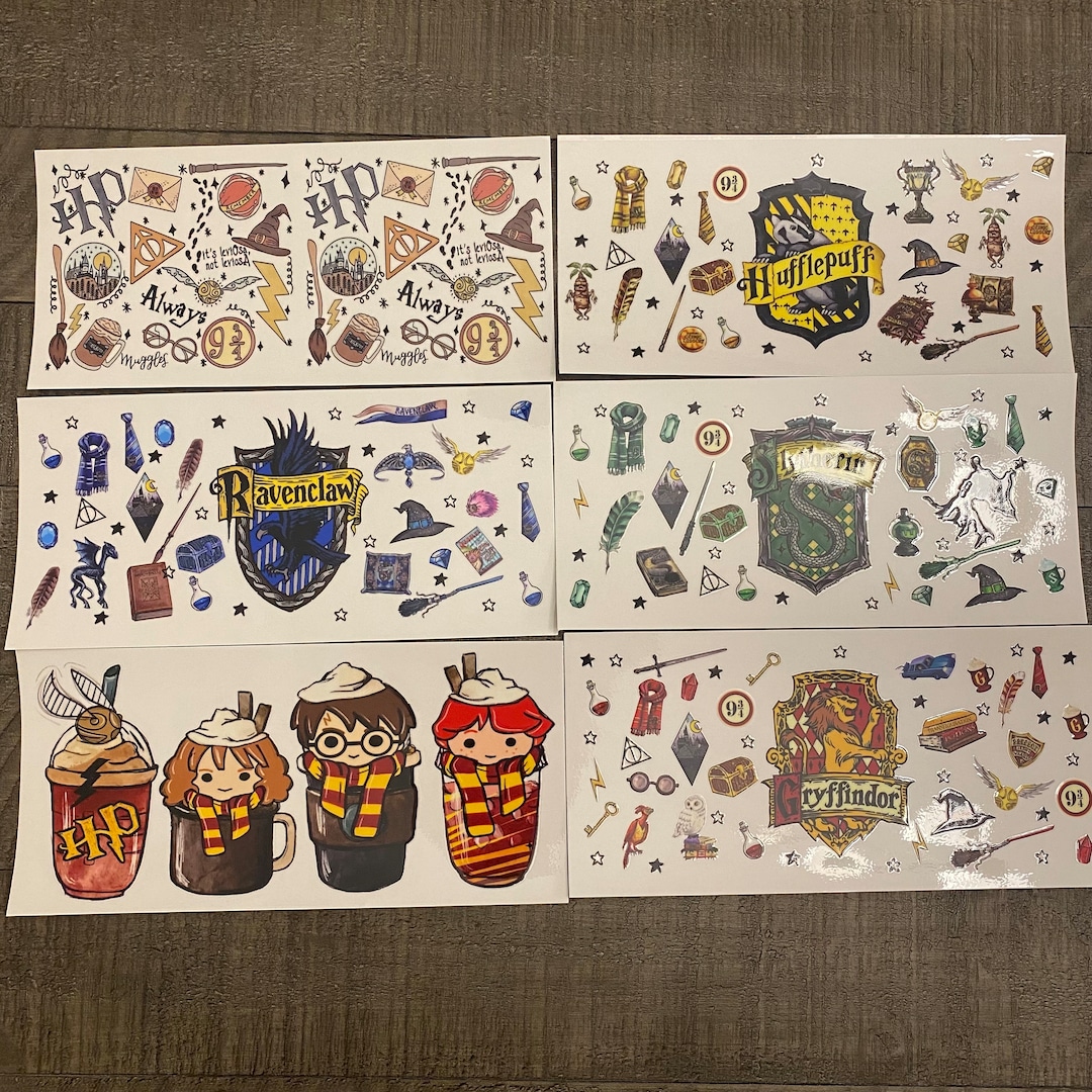 H. Potter Bundle 6 UV DTF 16oz Wraps Keine Wärme - Etsy.de