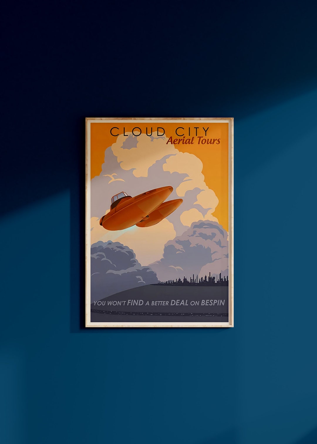 Star Wars Bespin Cloud City Poster Art Print May the 4th Wall Art ...