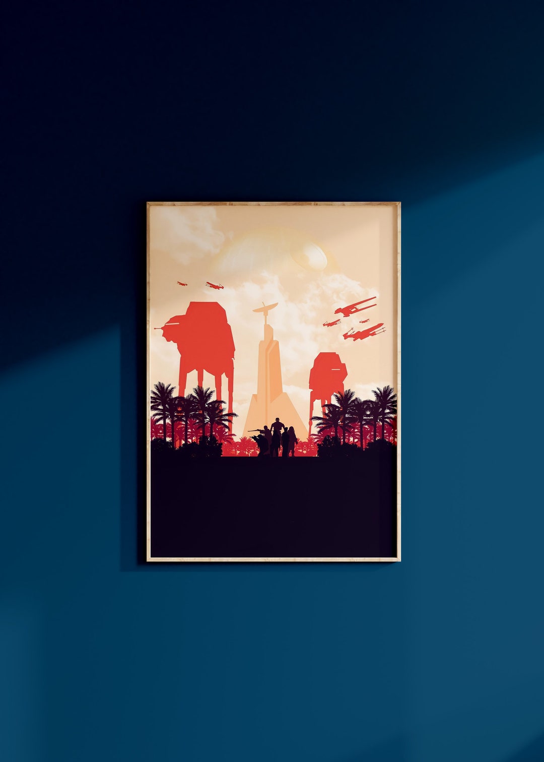 Star Wars Planet Scarif Rogue One Poster Art Print May the 4th Wall Art ...