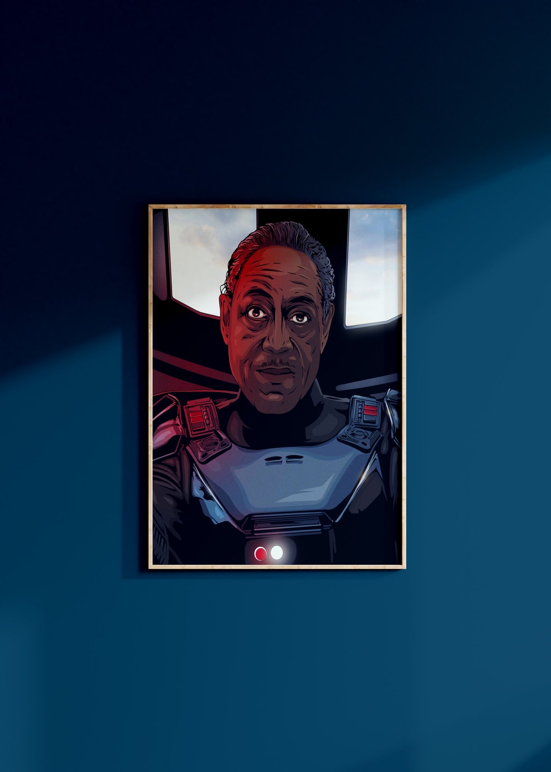 Star Wars the Mandalorian Moff Gideon Poster Print May the 4th Wall Art ...