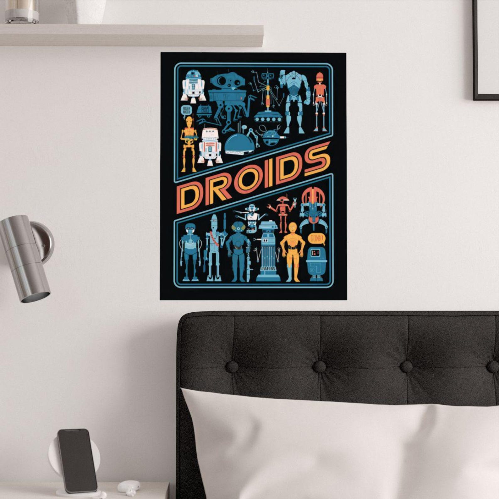 Star Wars Droids Poster Art Print May the 4th Wall Art Galaxy's Edge ...