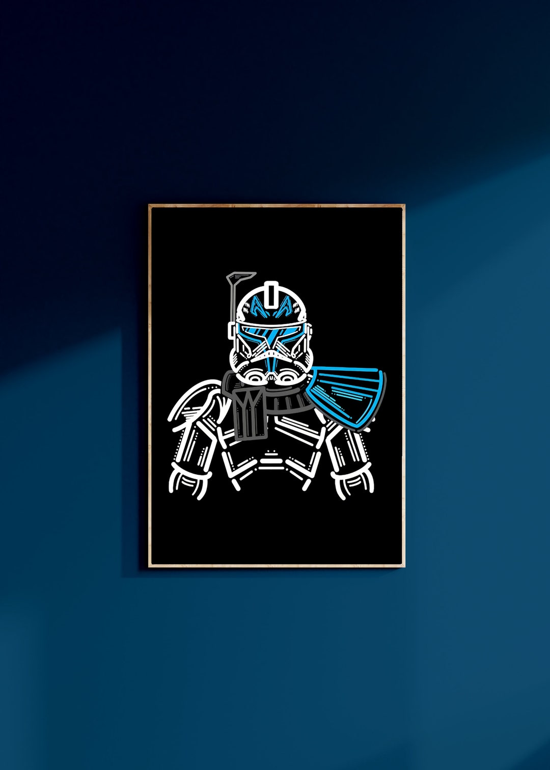 Captain Rex 501st Legion Poster Art Print Clone Wars Wall Art the Bad ...