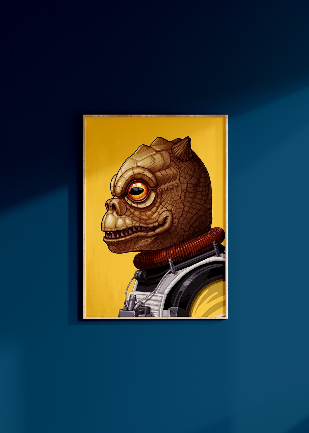 Star Wars Bossk Bounty Hunter Poster Print May the 4th Wall Art Galaxy ...