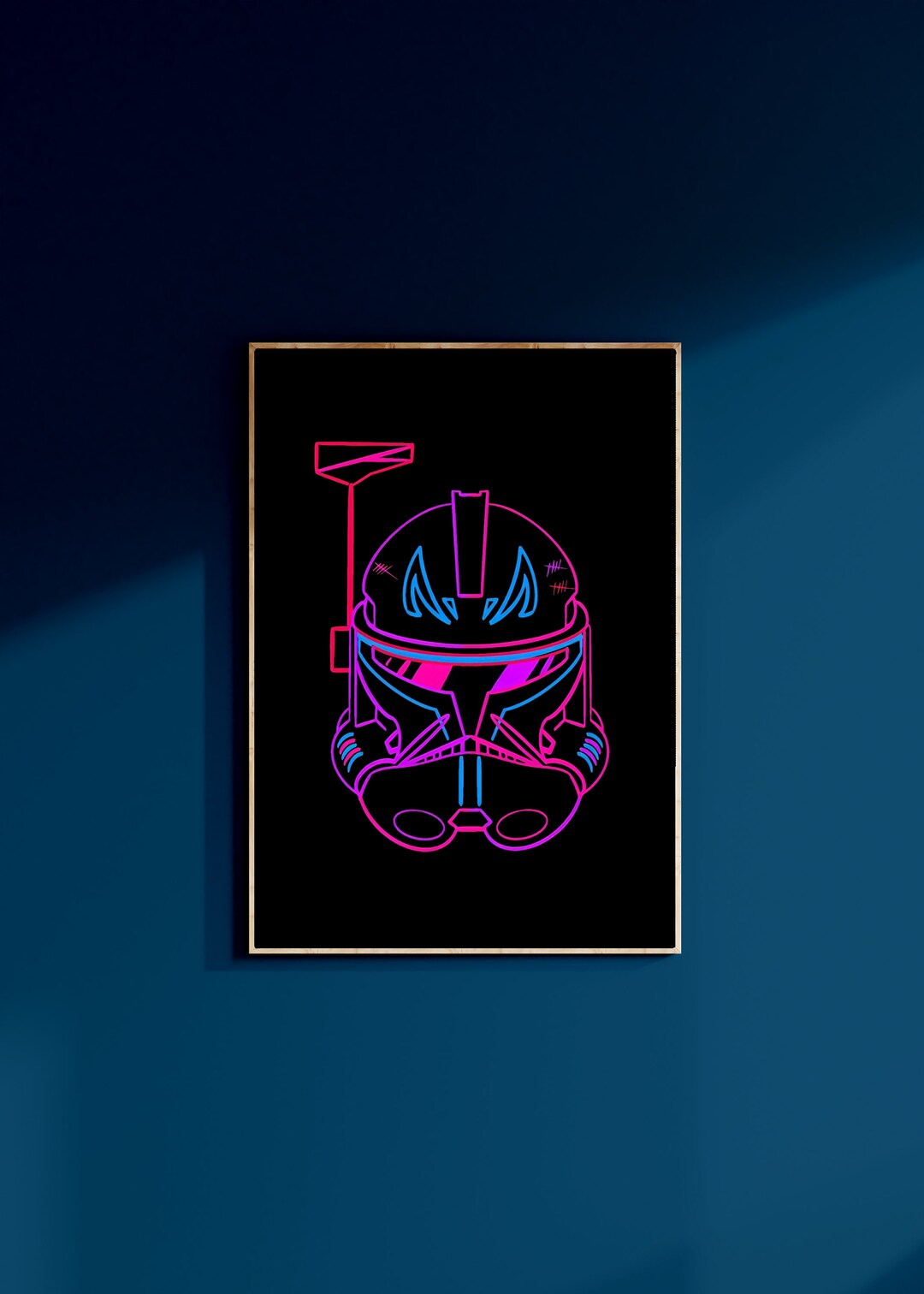 Captain Rex 501st Legion Poster Art Print Clone Wars Wall Art the Bad ...