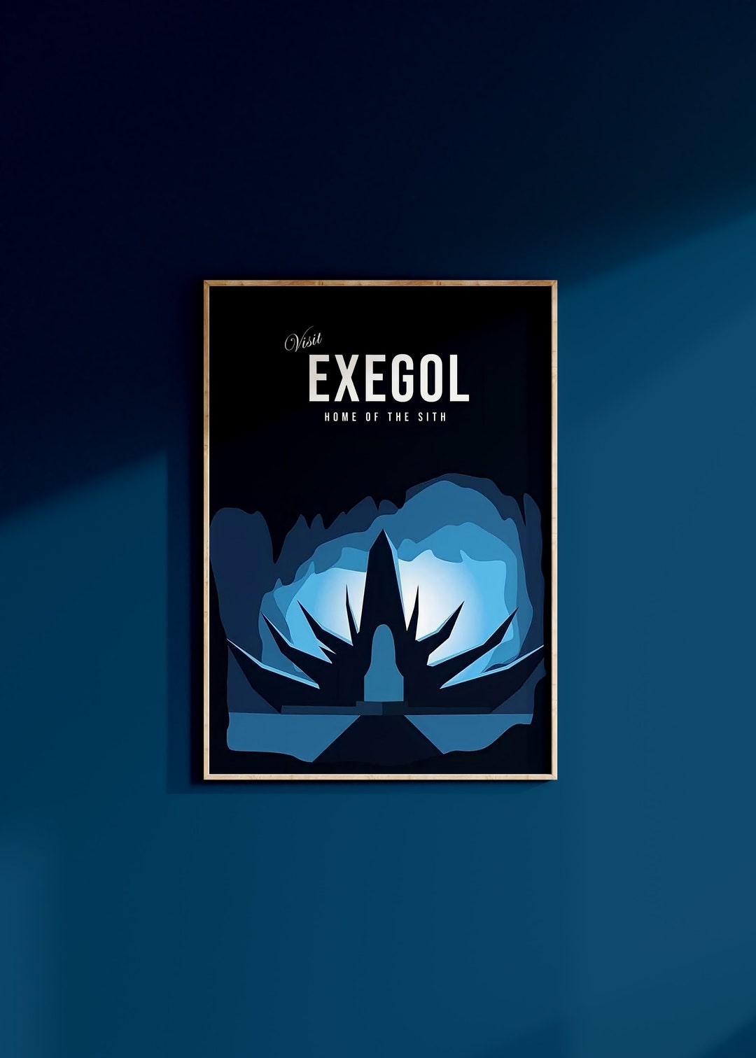 Star Wars Exegol Planet the Rise of Skywalker Dark Side Sith Poster Print May the 4th Wall Art ...