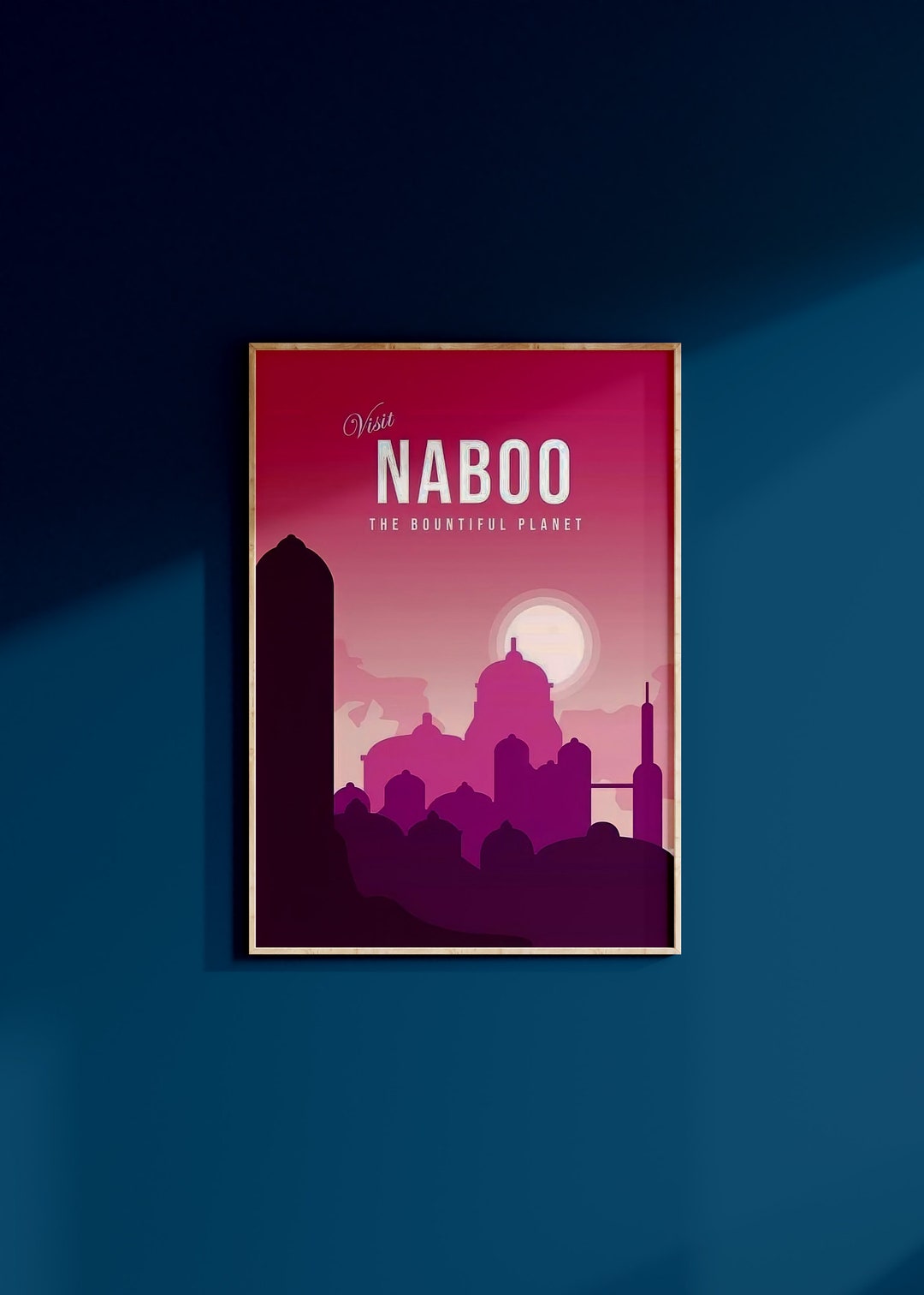 Star Wars Naboo Planet Padme Amidala Jar Jar Poster Art Print May the ...