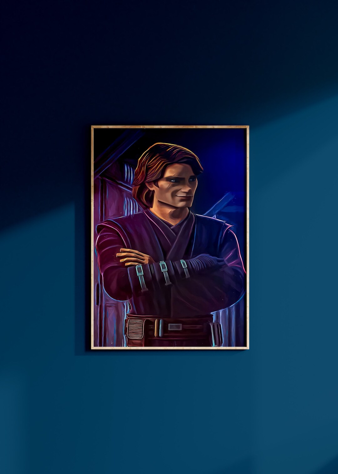 Star Wars Anakin Skywalker Poster Print Galaxy's Edge Gift for Him Dark ...