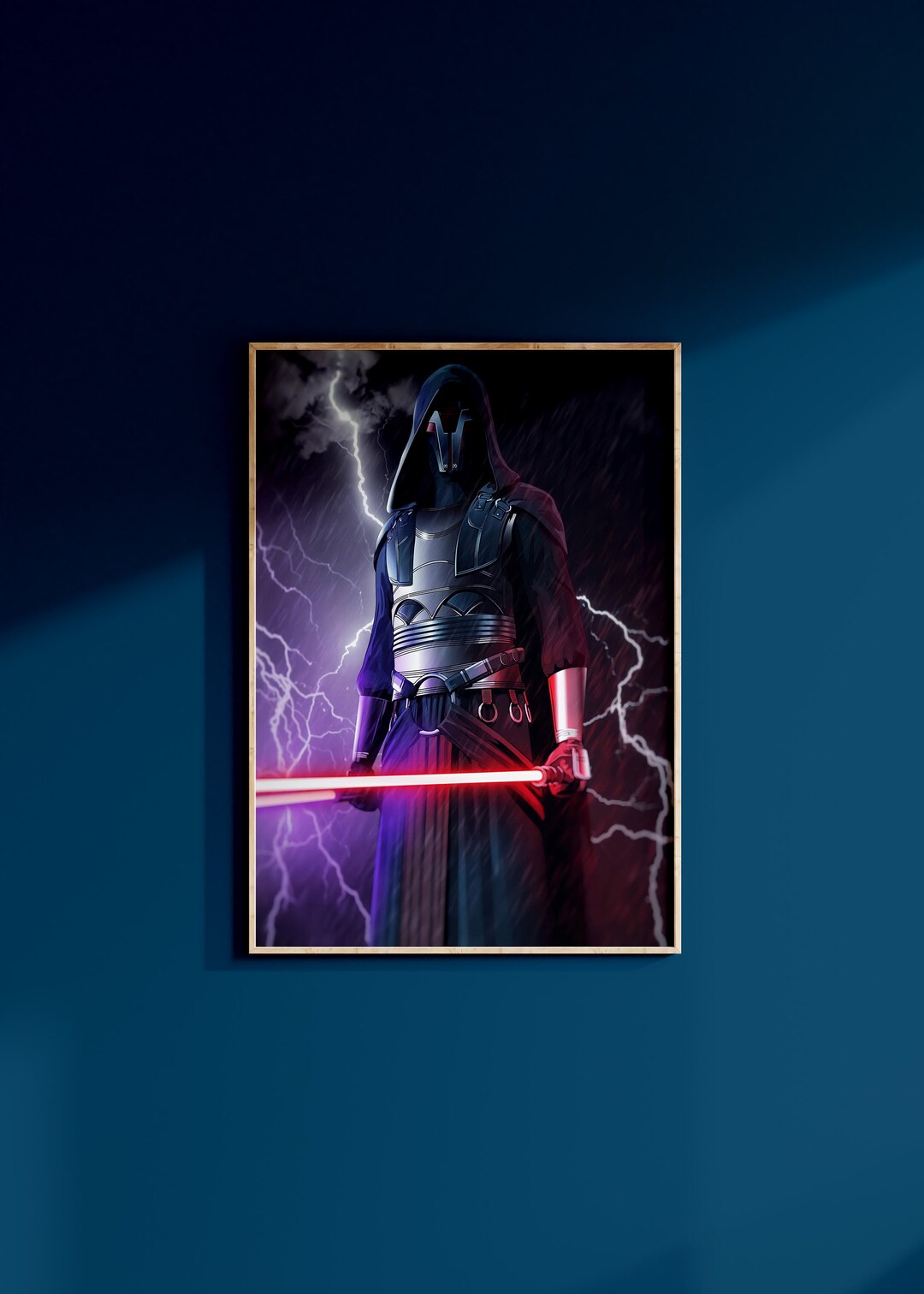 Darth Revan Sith Lord T-shirt Dark Side Poster Art Print Sith Wall Art ...