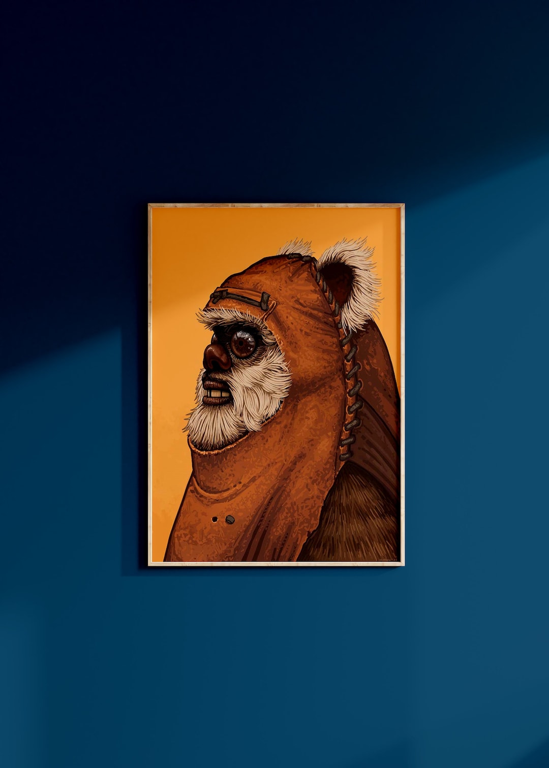 Star Wars Wicket Ewok Endor Poster Art Print May the 4th Wall Art ...