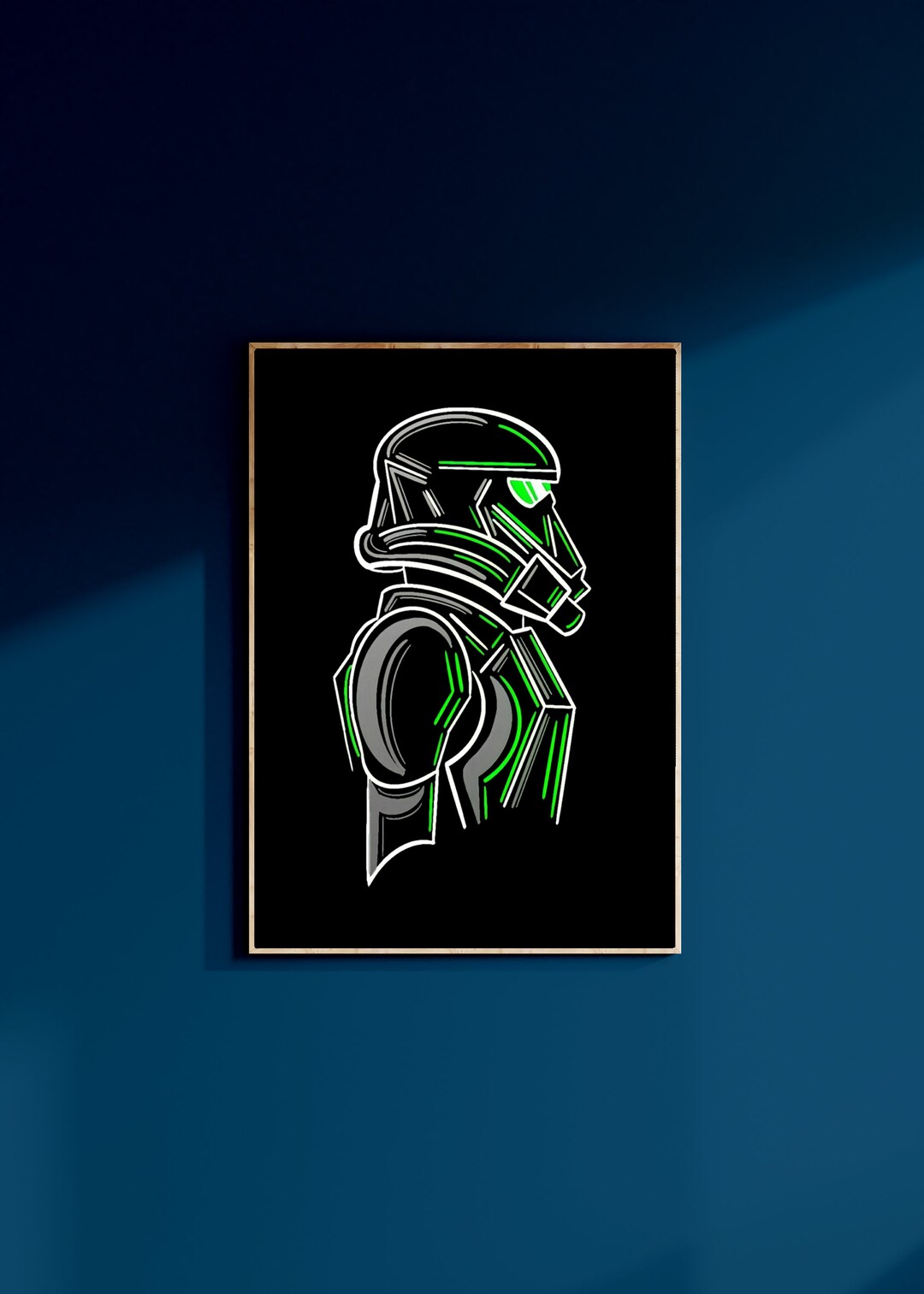 Star Wars Rogue One Death Trooper Poster Art Print May the 4th Wall Art ...