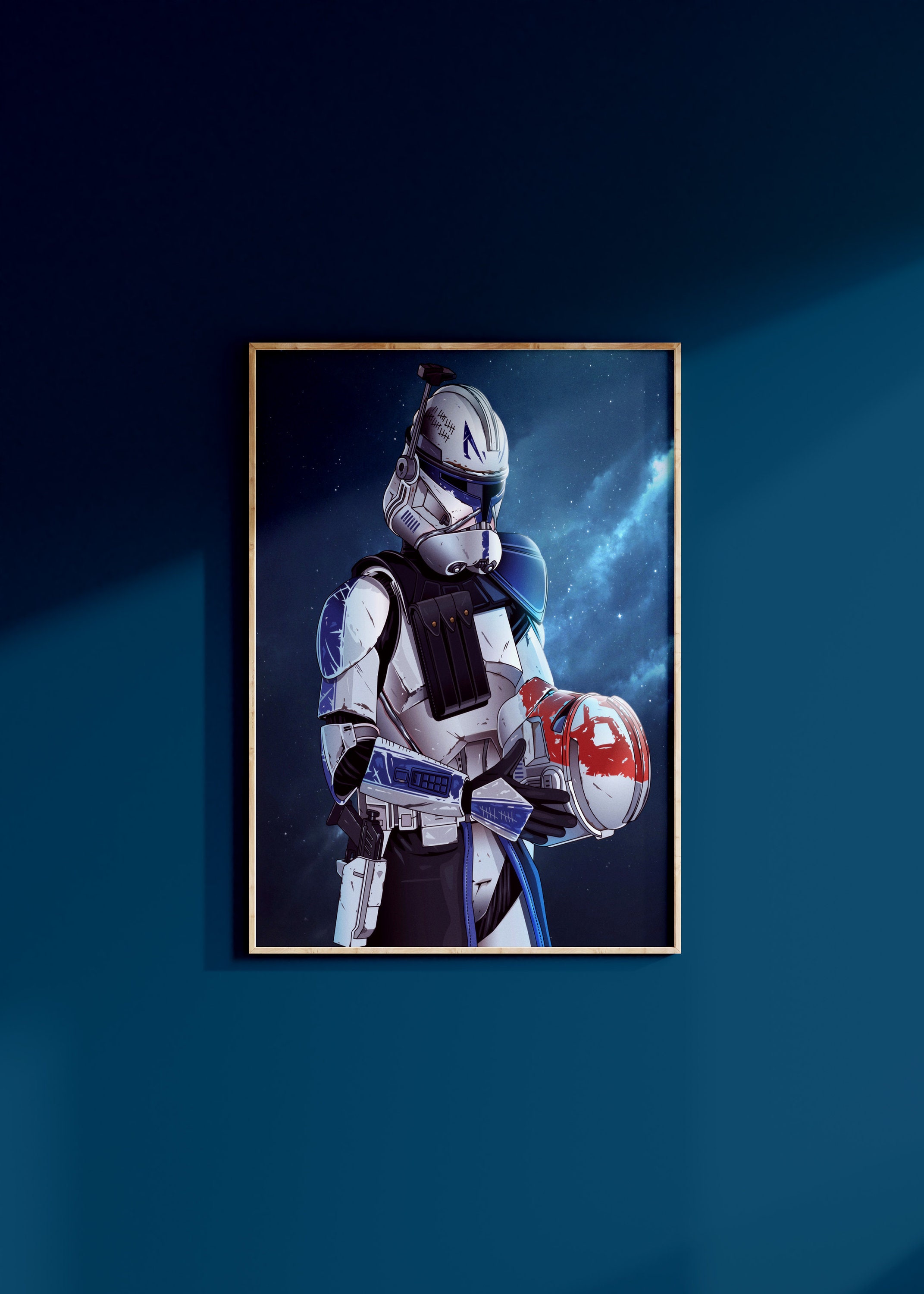 Captain Rex 501st Legion Poster Art Print Clone Wars Wall Art the Bad ...