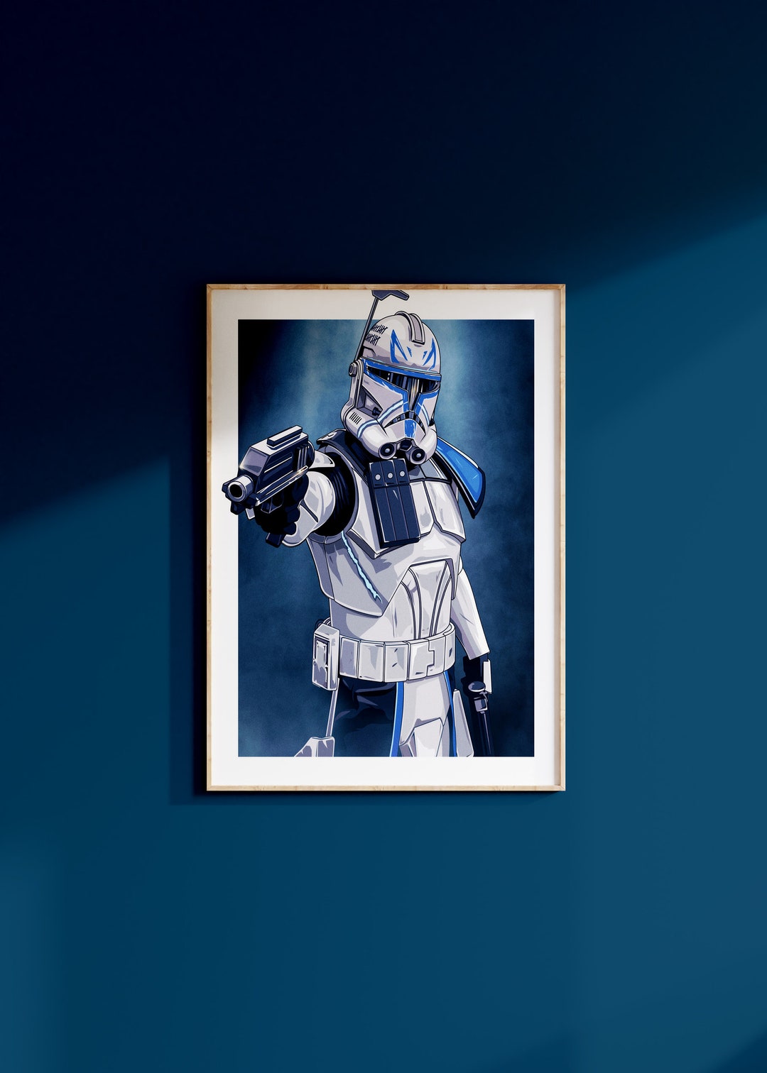 Captain Rex 501st Legion Poster Art Print Clone Wars Wall Art the Bad ...