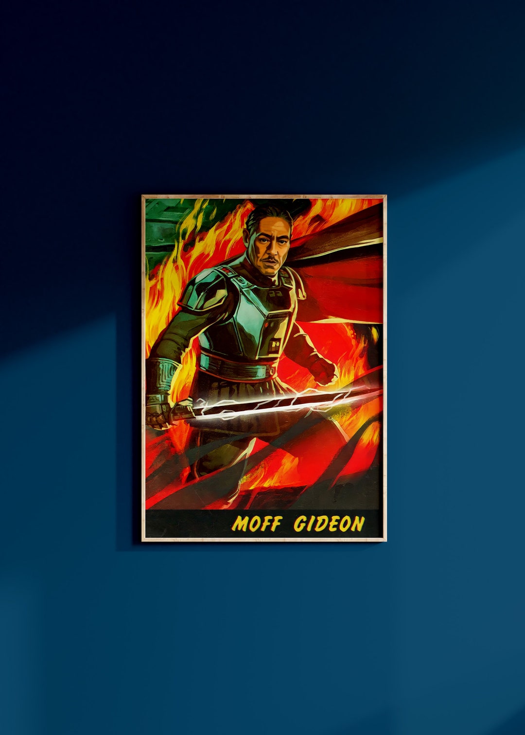 Star Wars the Mandalorian Moff Gideon Poster Print May the 4th Wall Art ...