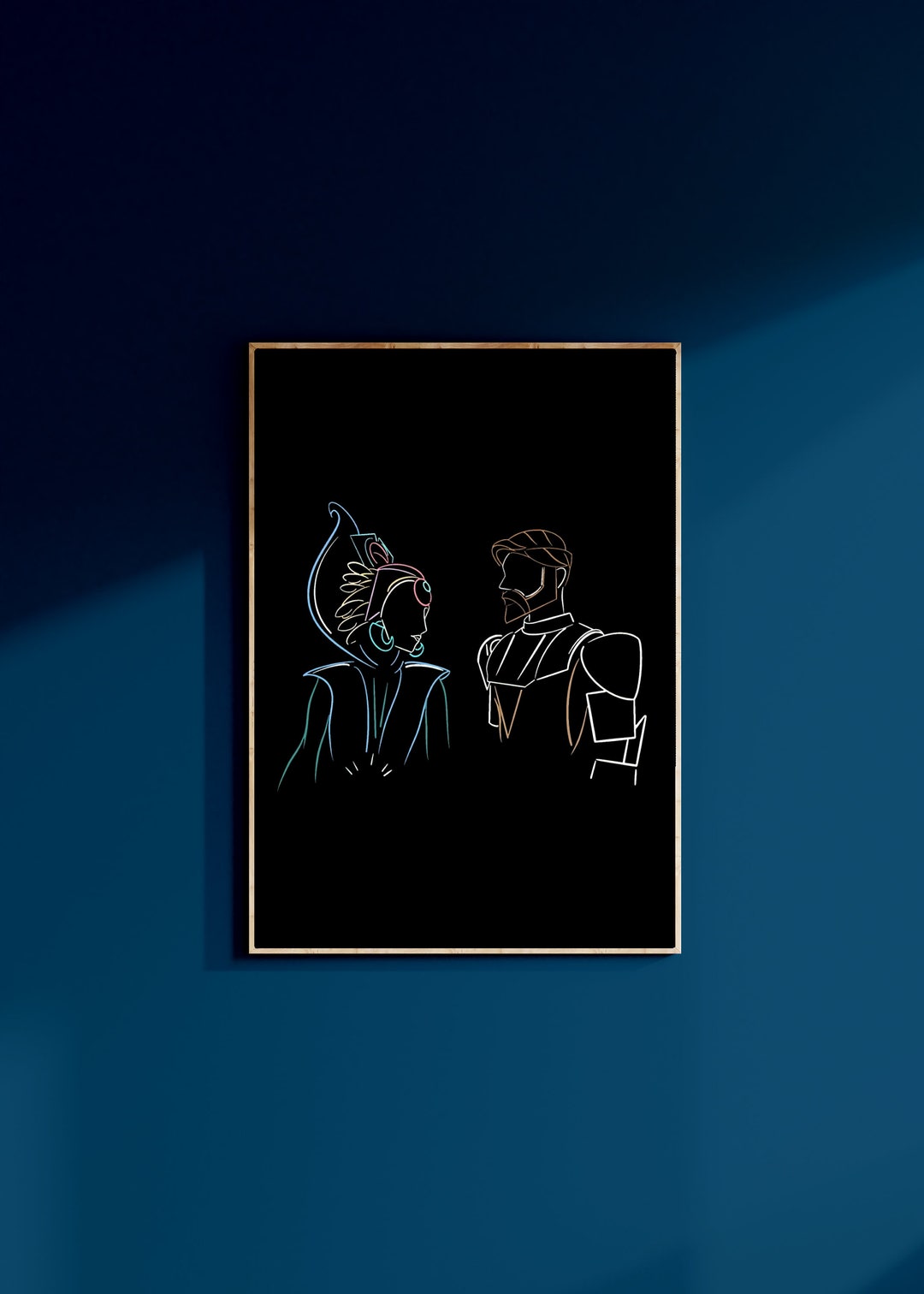 Star Wars Obi Wan Kenobi and Duchess Satine Poster Art Print May the ...