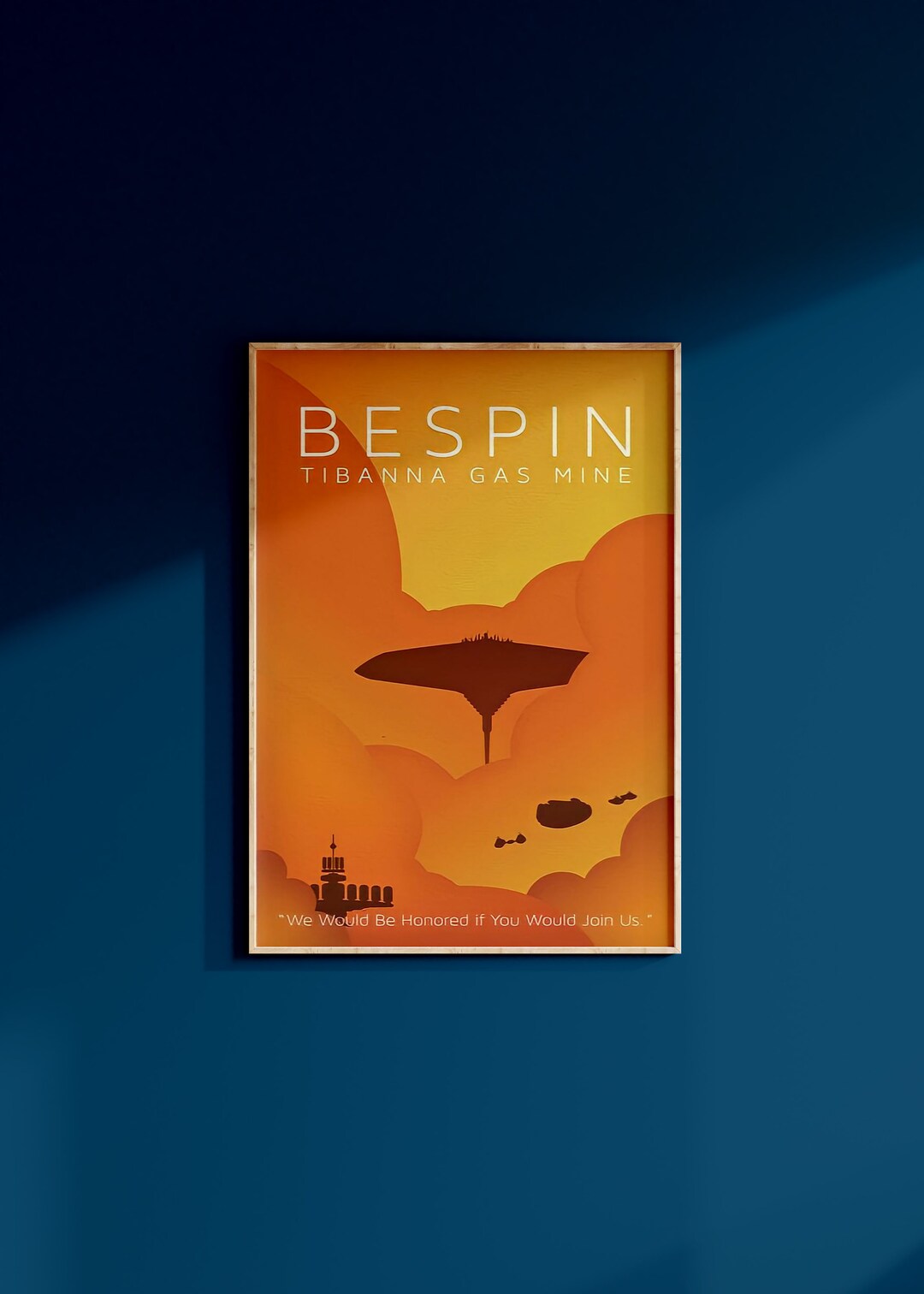 Star Wars Bespin Cloud City Poster Art Print May the 4th Wall Art Galaxy's Edge Disney Home ...