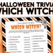 Which Witch Halloween Trivia, Printable Movie Trivia Activity for Fall ...