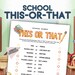 Back to School This or That, Printable Meet Your Classmates Game, Would ...
