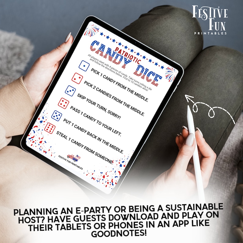 USA Candy Dice Roll Game With DIY Paper Dice, Easy Patriotic American ...