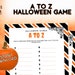 Halloween A to Z Race Game,think Fast Party Activity for Kids Teens or ...