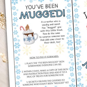You've Been Mugged Coworker Gift Exchange, Secret Santa Surprise Office ...
