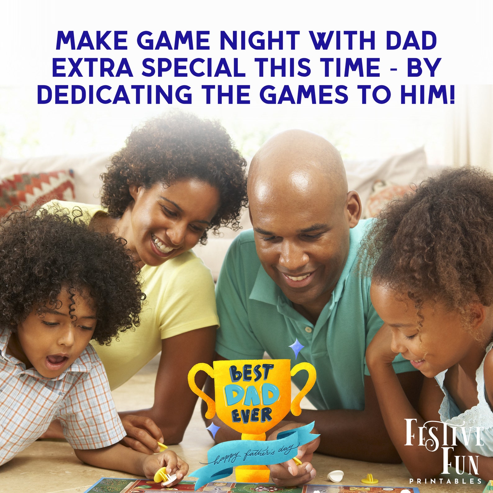 All About Dad A to Z Race Printable Game, Printable Why We Love Dad ...
