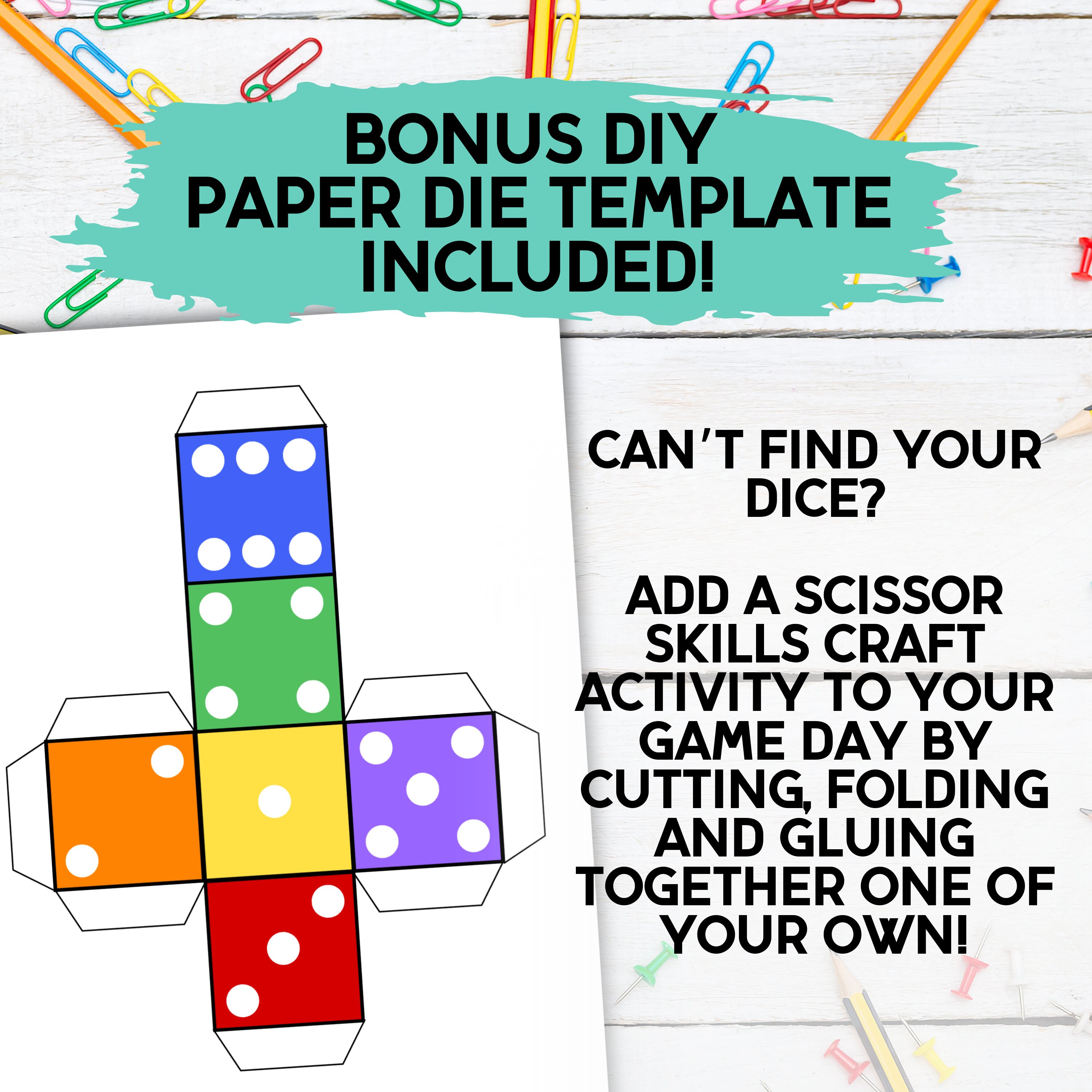 Fiesta Roll A Piñata Printable Game, Easy Piñata Theme Candy Dice Game ...