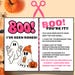 Boo Basket Printable Sign Bundle, Surprise Halloween Fall Gift Boxes ...