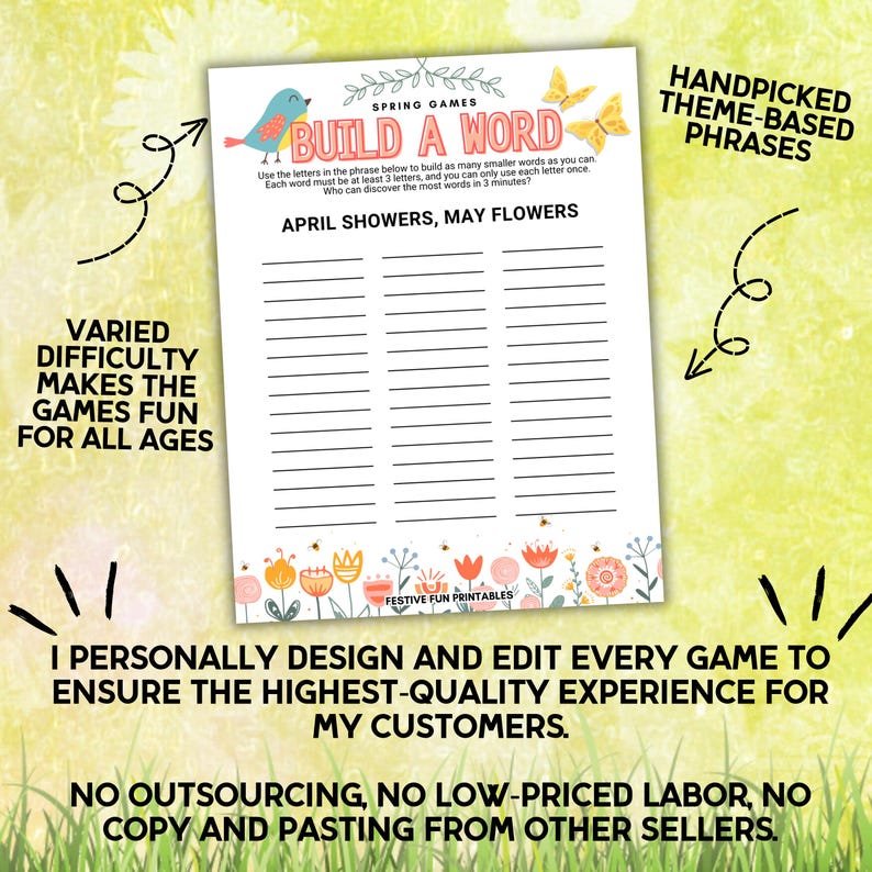 Spring Seasonal Games Bundle Printable, Spring Trivia Icebreaker Group ...