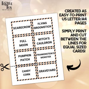 Halloween Charades and Pictionary Prompts, Done-for-you Party Game Card ...