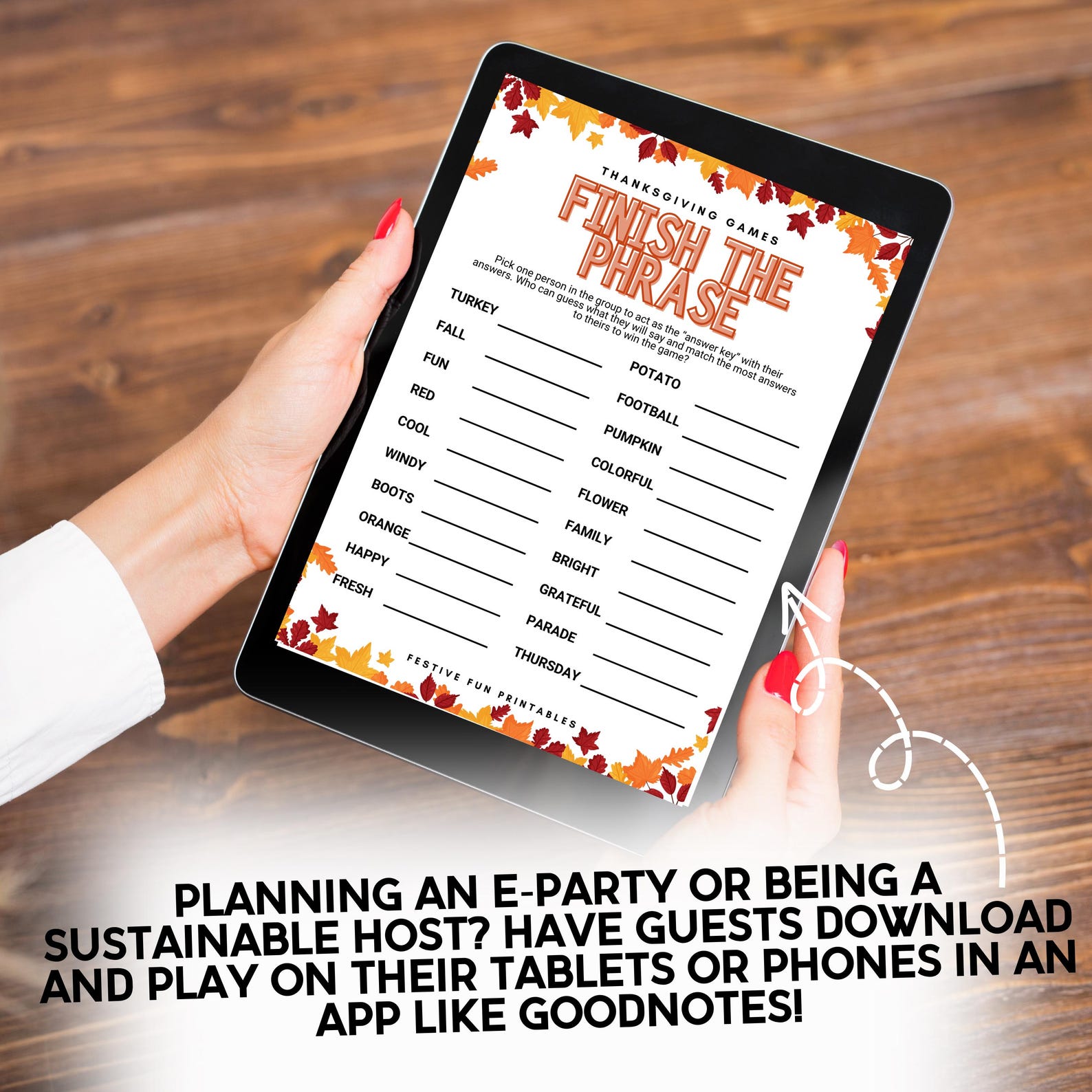 Thanksgiving Finish the Phrase Game, Fun Easy Friendsgiving Mind Match ...