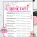 Think Fast Girly Halloween Trivia Game, Pink Name 3 Halloween ...