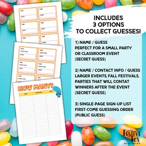 Guess How Many Jelly Beans Candy Guessing Game Set, Fun Back to School ...